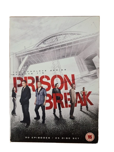 PRISON BREAK COMPLETE Collection DVD 25 disc set includes all 5 seasons ...