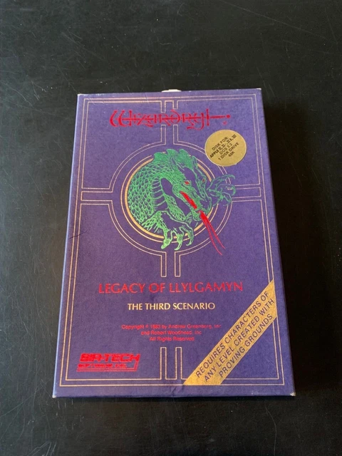 WIZARDRY III - A - SIR-TECH 5.25 APPLE II and APPLE IIgs IIe II+ III ...