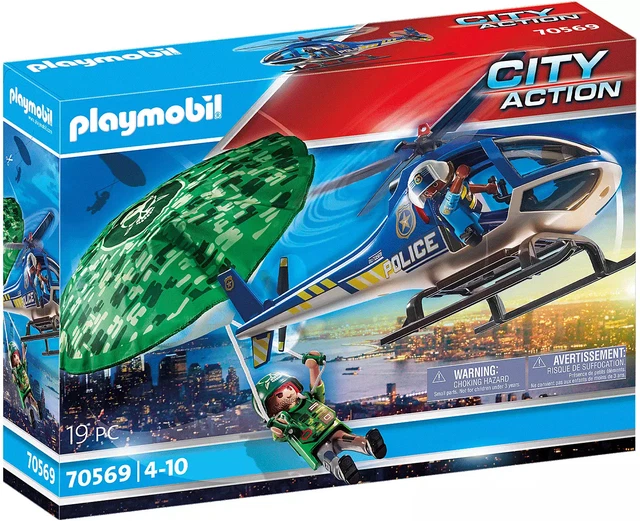 PLAYMOBIL ® CITY Action 70569. Policyjny śmigłowiec: ucieczka ze ...