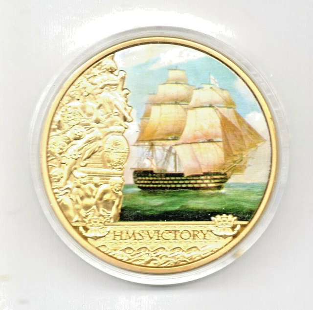250TH ANNIVERSARY OF The Battle Of Trafalgar "HMS Victory" 50mm Medal £ ...