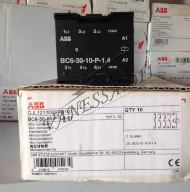 ONE ABB BC6-30-01-P-1.4 Power Relay 24VDC 10Pin new $279.32 - PicClick AU