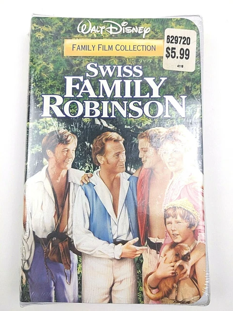 SWISS FAMILY ROBINSON VHS Walt Disney Family Film Collection Sealed NEW ...