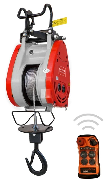 PALAN À CÂBLE électrique 500 kg de qualité industrielle MW Tools EUR 450,00 - PicClick FR