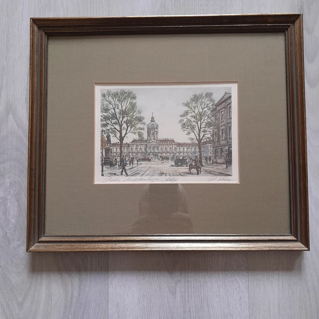 LENZ FARB-RADIERUNG VON Berlin, Charlottenburger Schloss EUR 25,00 - PicClick DE