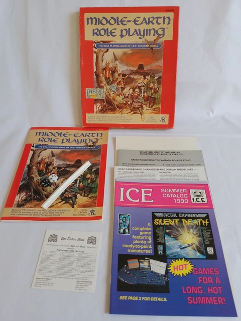 MERP ICE MIDDLE Earth Role Playing Box set Iron Crown Enterprises #8100 ...