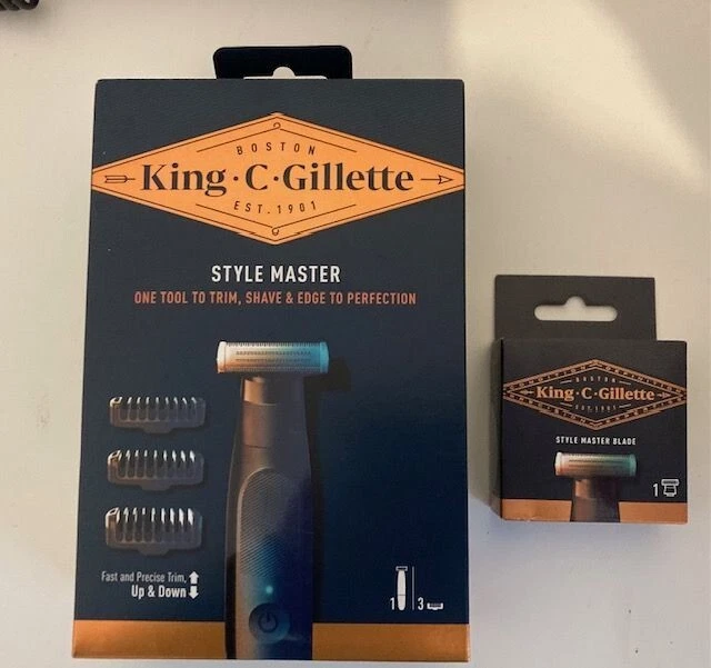 TONDEUSE KING C GILLETTE STYLE MASTER + 3 SABOTS + 1 Lame ...