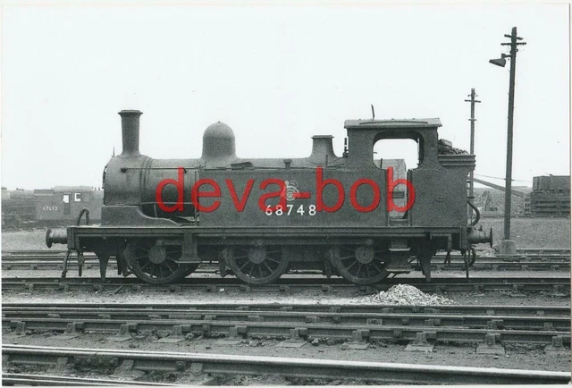 RAILWAY PHOTO LNER J72 68748 Darlington 1957 NER E1 0-6-0T Loco North ...