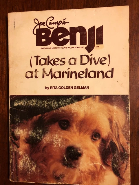 VINTAGE BOOK- JOE Camp’s BENJI - Takes a Dive at Marineland, 1981 PB ...
