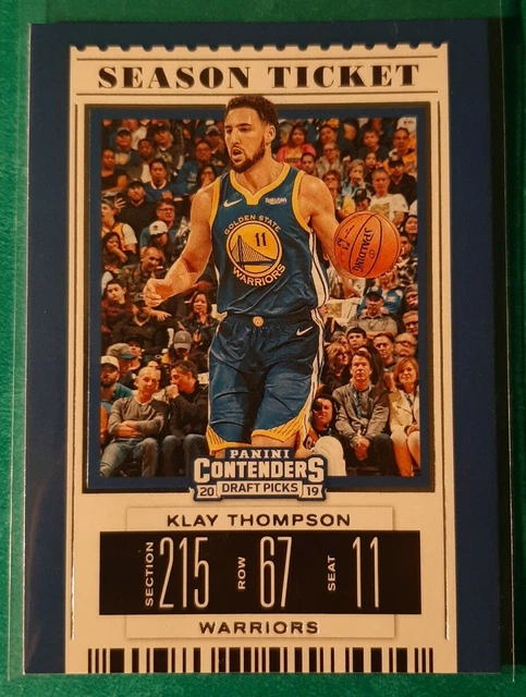 2019-20 PANINI CONTDERS Draft Picks Variations Klay Thompson #31 Gs ...