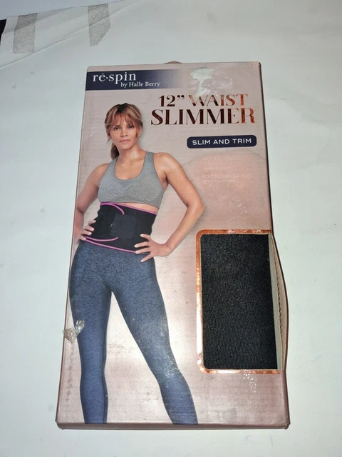 RE-SPIN BY HALLE Berry Vested Slimmer Large Black Waist Trainer £16.49 ...