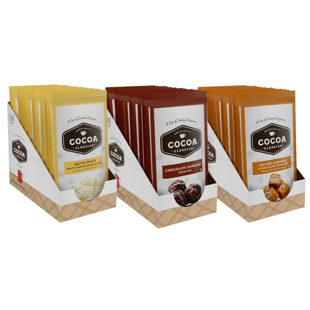 VARIETY PACK: COCOA Mix, Chocolate Supreme, Arctic White, Salted ...