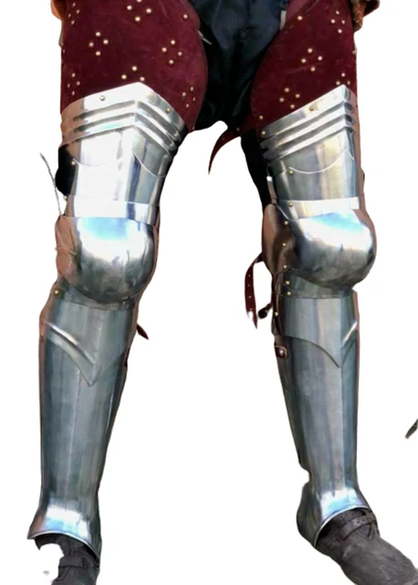MEDIEVAL FULL LEG Steel Warrior Larp Armor Set Knight Greaves Armo $198 ...