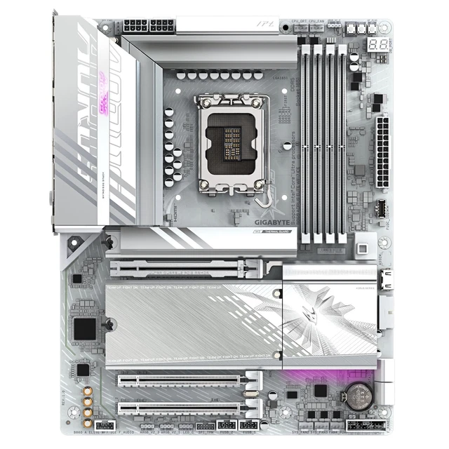 GIGABYTE B860 AORUS ELITE WIFI7 ICE ATX LGA1851 DDR5 USB4 2.5GbE £234. ...