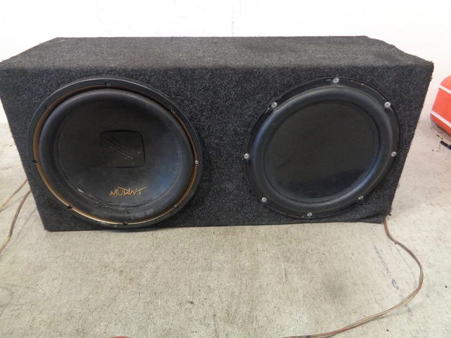 12 INCH 2X 500W In Boot Subwoofer Setup With Diy Wooden Box Mutant ...