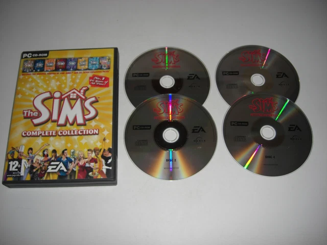 THE SIMS COMPLETE Collection Pc nm inc Simms 1 Base game + All ...
