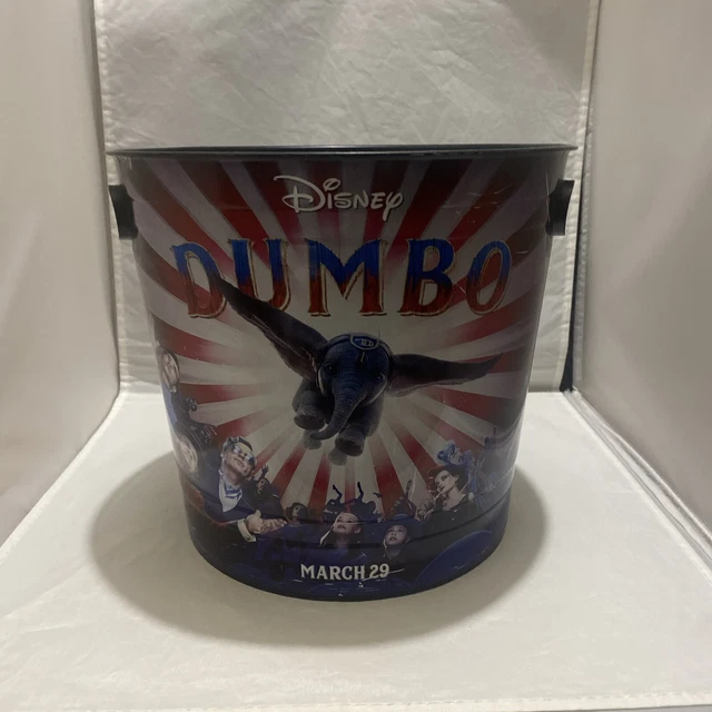 DISNEY DUMBO POPCORN Bucket Plastic Collectible Container EMPTY Circus ...