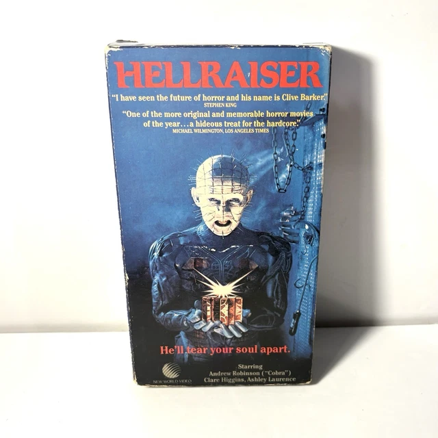 HELLRAISER VHS HORROR 1st Release 1987 Cult Classic! Good Condition Clive Braker $104.49 ...