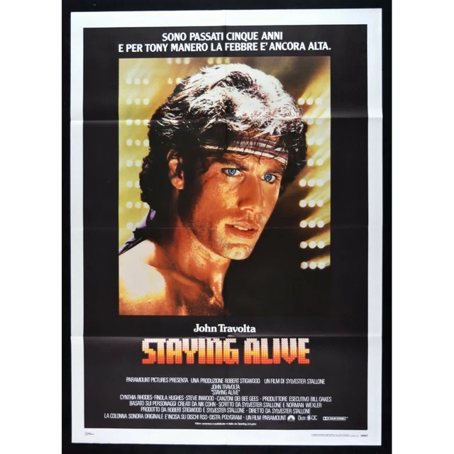 AFFICHE STAYING ALIVE Sylvester Stallone John Travolta Tony Manero M288 ...