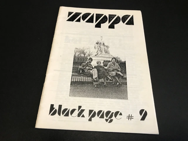 FRANK ZAPPA BLACK Page Issue 8 Fanzine Magazine $19.00 - PicClick AU