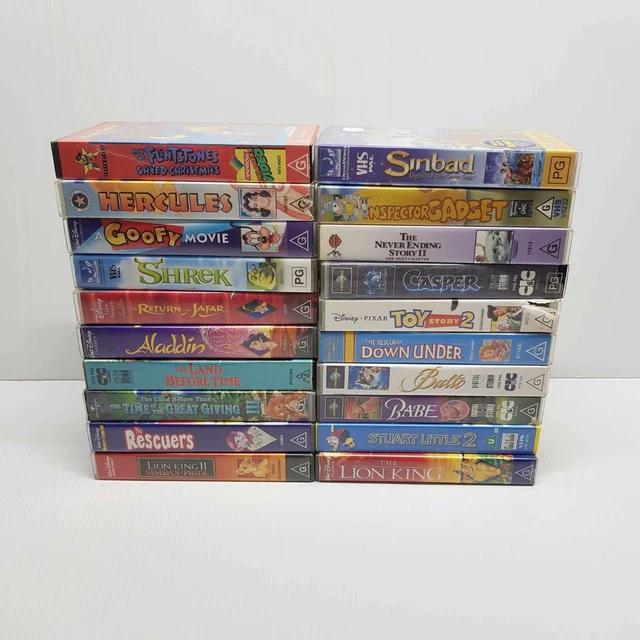 DISNEY VHS VIDEO Tapes Bundle Lot x20 Classics Toy Story Lion King ...
