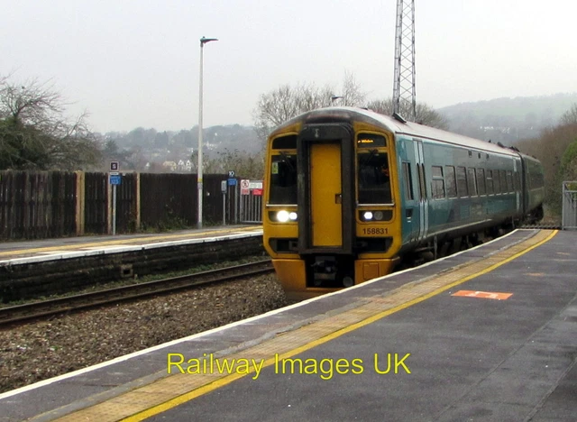 RAILWAY PHOTO CLASS 158 DMU - Manchester Piccadilly train at Neath ...