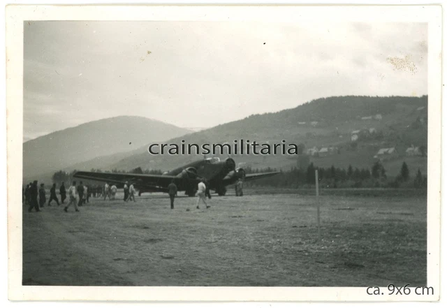 ORIG. FOTO JUNKERS Ju 52 Flugzeug an Flugplatz VOSS Bomoen Norwegen ...