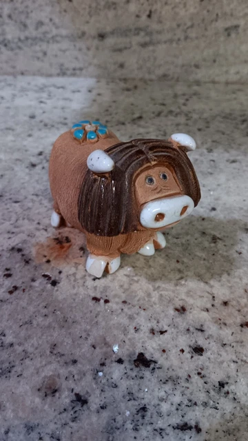 RETIRED ARTESANA RINCONADA Highland Cattle bull w/ flower Signed £18.31 ...