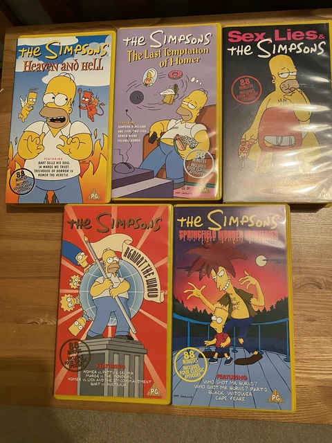 5 VHS THE Simpsons Videos Collection £15.00 - PicClick UK