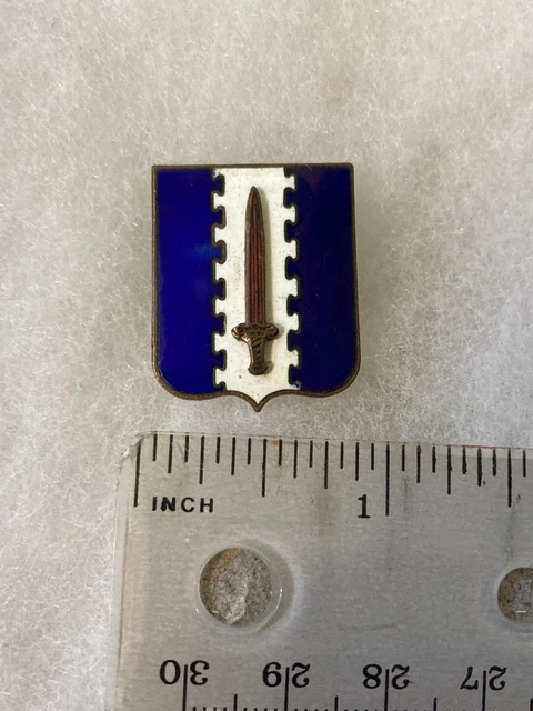 AUTHENTIC US ARMY 187th Infantry Regiment Unit DI DUI Crest Insignia 5D ...
