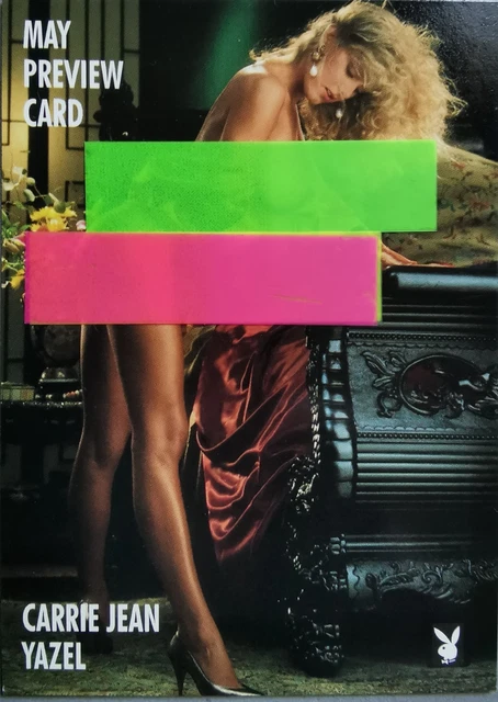 1995 PLAYBOY CENTERFOLD Collection: April - May Previews #2PR Carrie Jean Yazel EUR 1,60 ...