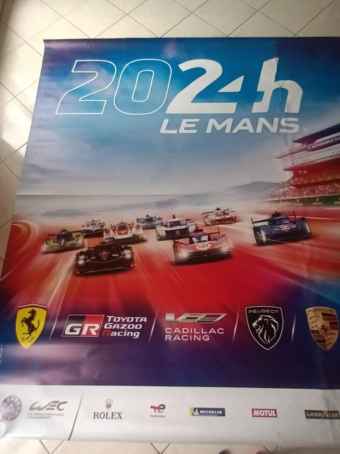 AFFICHE POSTER GÉANT 230x315cm 24 Heures Du Mans 2024. EUR 30,00 - PicClick FR