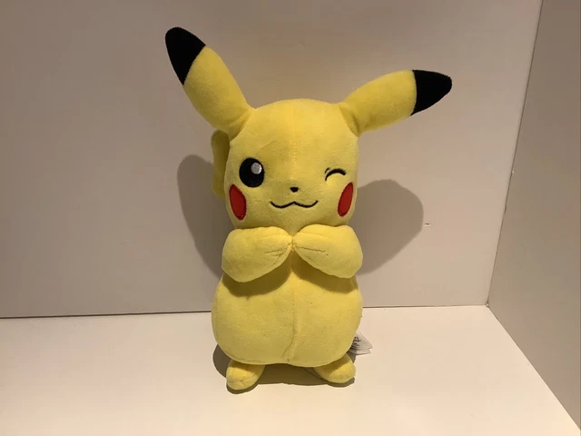 POKÉMON PIKACHU WINKING Face Approximately 10 Inches. Plush Teddy 2021 ...