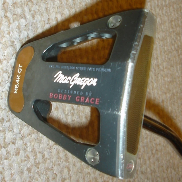 MACGREGOR BOBBY GRACE PUTTER M6.4K-GT TIGER SHARK GRIP £25.95 - PicClick UK