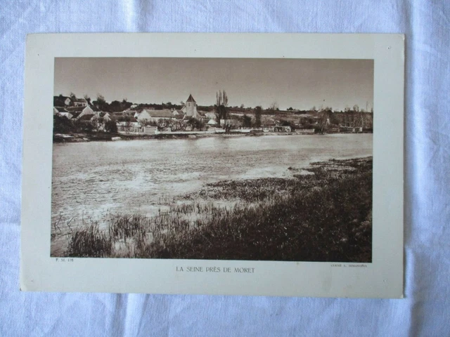 ANCIENNE PLANCHE CARTONNEE +- 1930 La Seine Pres De Moret Seine Et Marne 77 EUR 5,00 - PicClick FR