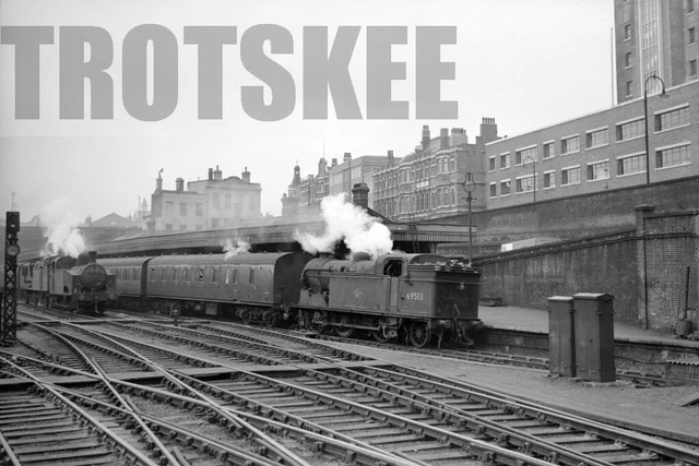LARGER NEGATIVE BR British Railways Steam Loco 69513 Class N2 Kings ...