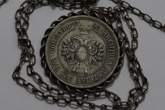 🧭 🇦🇹 AUSTRIA MARIA THERESIA MEDAL IN CHAIN 40mm B62 JJJ37 $110.81 ...