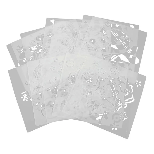 12 PCS HORSE Painting Craft Drawing Template Reusable Spring Stencils ...