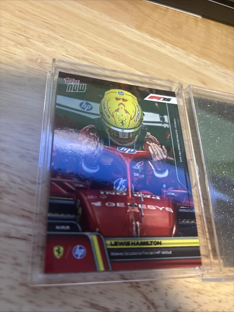 FIRST FERRARI CARD Formula 1 F1 Topps Now 2025 #012 Lewis Hamilton **In ...
