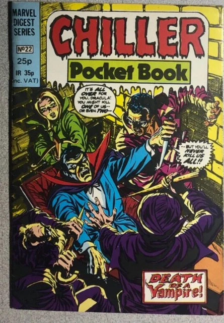 CHILLER POCKET BOOK #22 (1982) Marvel Comics UK digest Tomb of Dracula ...