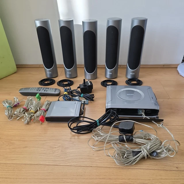 VINTAGE PHILIPS HOME Cinema Surround Sound Speaker System £42.28 ...