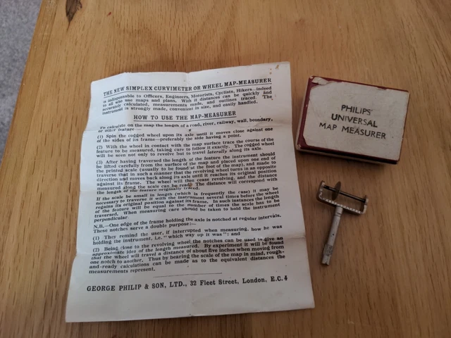 VINTAGE PHILIPS UNIVERSAL Map Measurer £20.00 - PicClick UK
