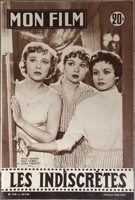 MON FILM 518/INDISCRÈTES/DANY Carrel/Nicole Berger/Jean Simmons/Stewart ...