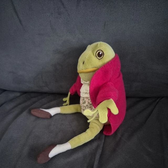 MR JEREMY FISHER Beatrix Potter Frog Plush cuddly toy. Rainbow Designs ...