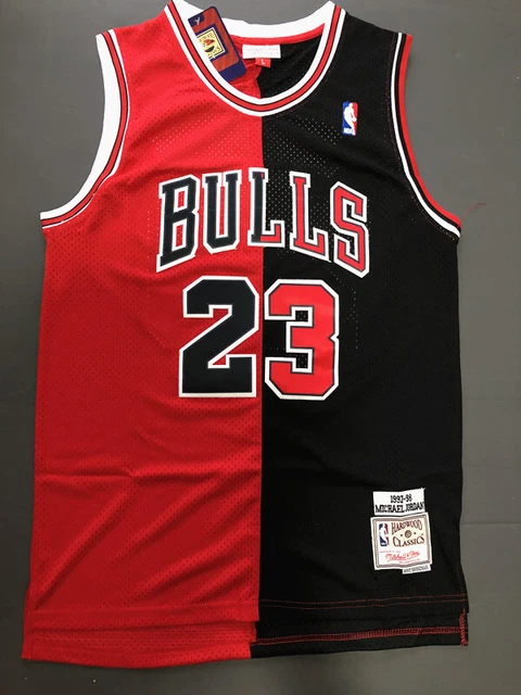 RETRO 1998 MICHAEL Jordan #23 Chicago Bulls Basketball Jerseys Red ...