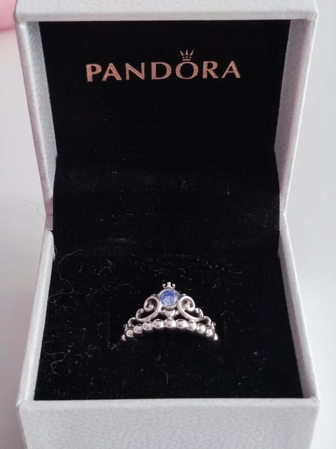 PANDORA ANELLO DISNEY Tiara Blu di Cenerentola 199191C01 - 50 EUR 68,50 ...