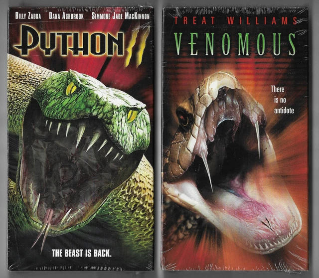 PYTHON II & Venomous New Vhs Video Sealed Screeners Treat Williams ...
