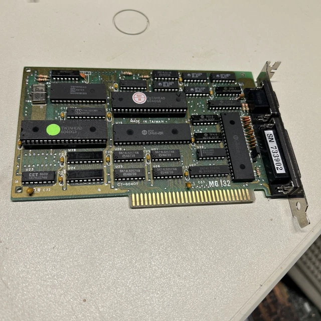 ISA MONOCHROME GRAPHICS Card 8-Bit w/ Printer port MG-132 Hercules MDA ...