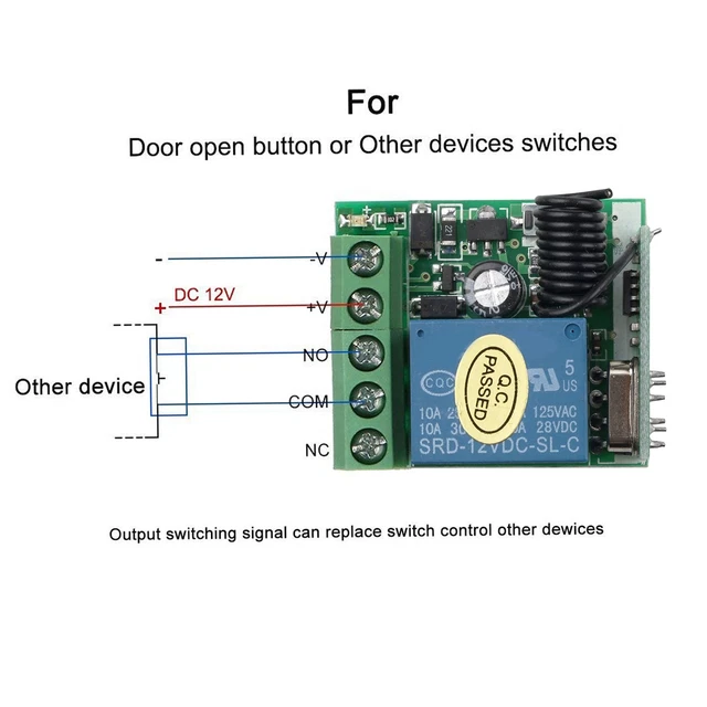 DC 12V SINGLE Channel Relay Module Universal Relay Receiver + 1 Remote1762 $23.47 - PicClick AU