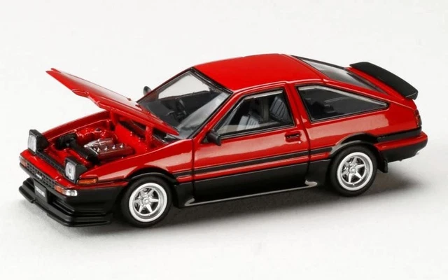 TOYOTA SPRINTER TRUENO (AE86) - JDM - red / black - Hobby Japan 1:64 ...