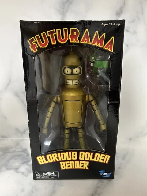 TOYNAMI FUTURAMA GLORIOUS Golden Bender 2006 exclusive Sellada SDCC EUR ...